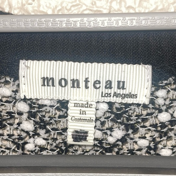 Monteau | Sweaters | Monteau Black White Golden Cardigan Sweater Medium ...